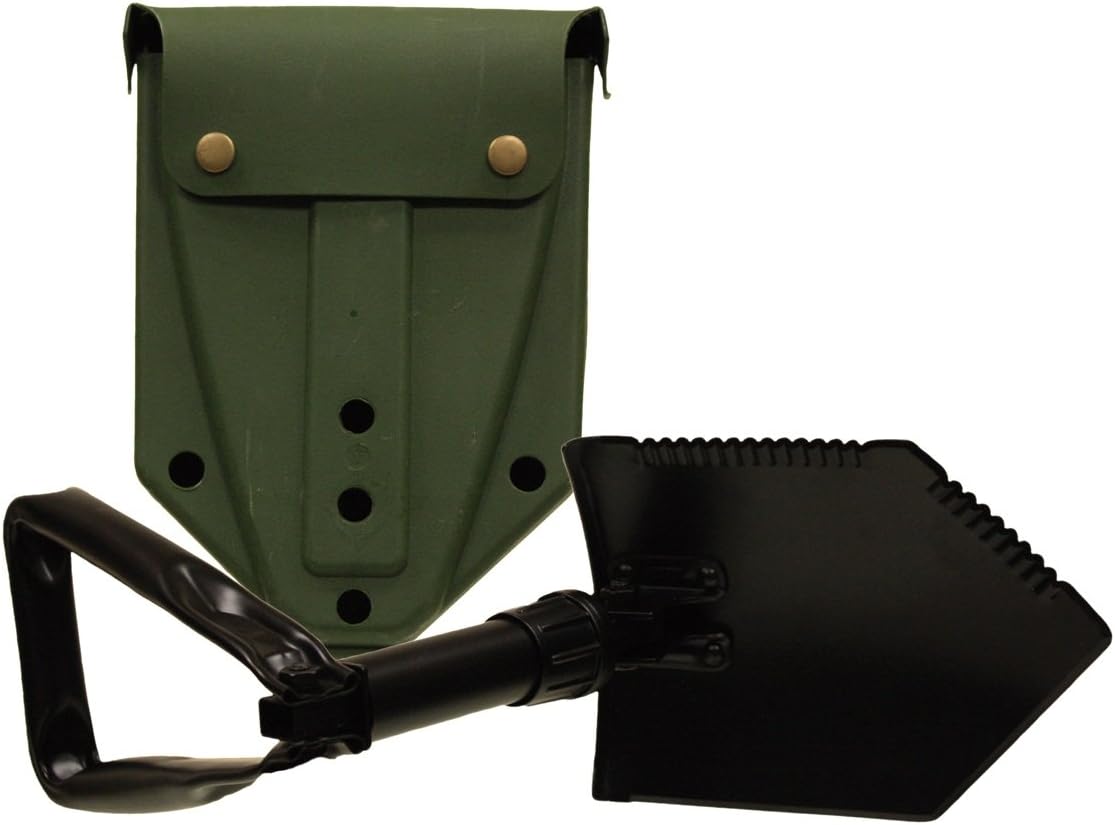 RED ROCK MILITARY TRI-FOLD SHOVEL W/ CASE 23" OPEN BLACK – American ...
